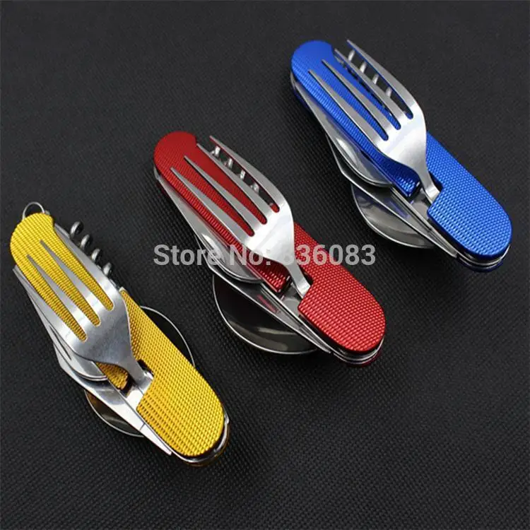 New arrival stainless steel outdoor portable folding tableware kitchen ...