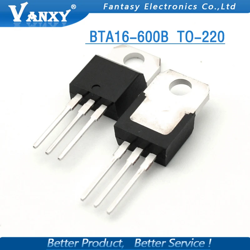 10pcs BTA16 600B TO 220 BTA16 600 TO220 BTA16 600V 16A TRIACS new and ...