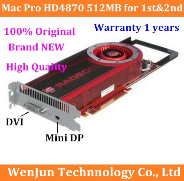 NEW original for Mac Pro HD4870 PCI E Video Card for Mac 1GEN & 2GEN ...