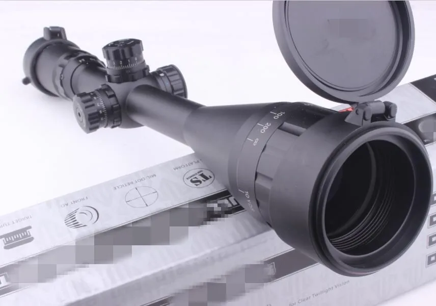 New Army Military Air Gun Rifle scope 6 24X50 Full Size AO Mil dot RGB ...