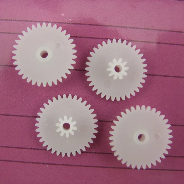 5000 Piece/Lot, 0.5 Modulus Double Gear, 34102B Plastic Reduction Gear ...