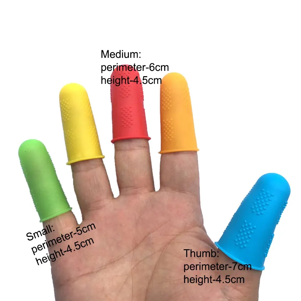 New 10Pcs/Set Glue Gun Finger Caps Silicone Finger Protector for High ...