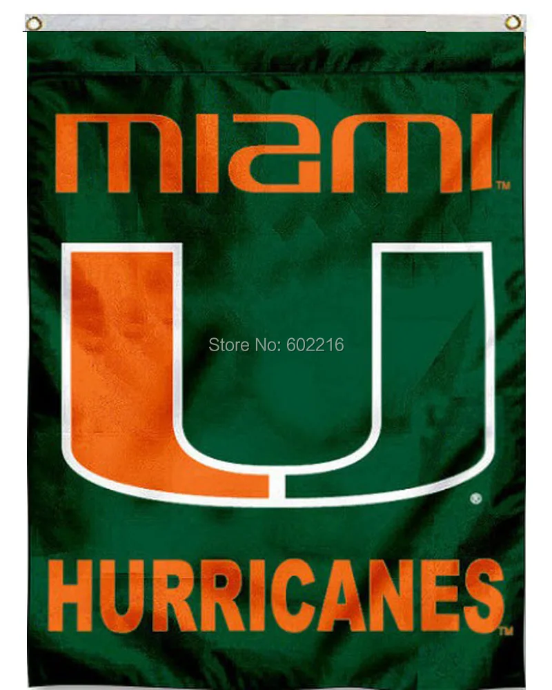 University of Miami Banner Banner House College Large Outdoor Flag 3ft ...