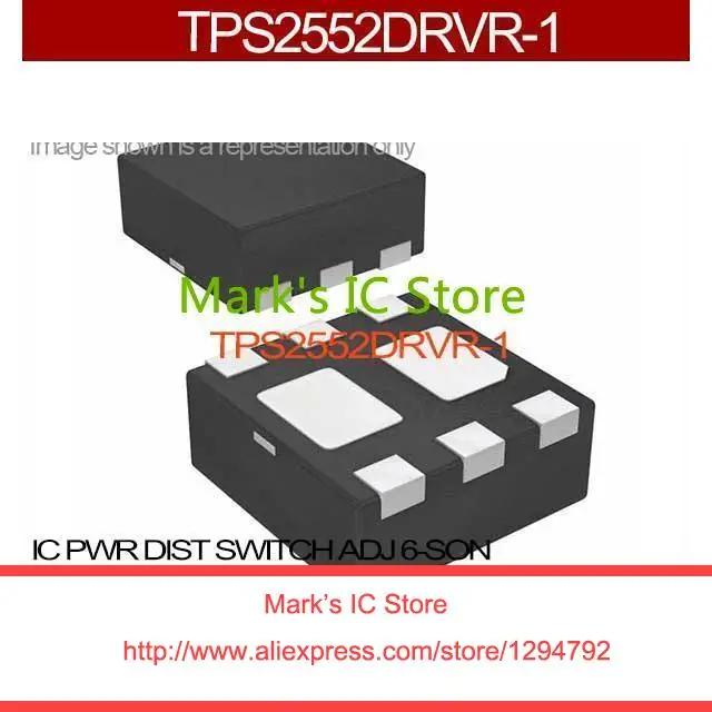TPS2552DRVR-1-IC-PWR-DIST-SWITCH-ADJ-6-SON-TPS2552DRVR-2552D-TPS2552D ...