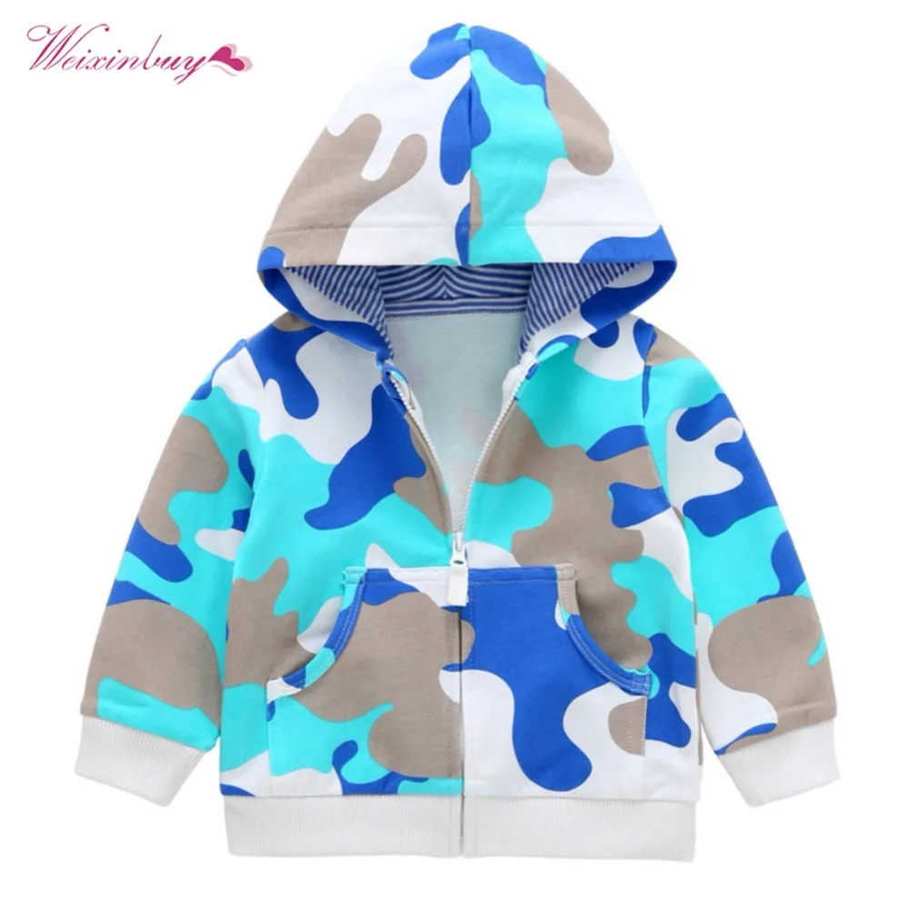 WEIXINBUY Baby Coat Baby Boys Outerwear Coats Cute Camouflage Spring ...