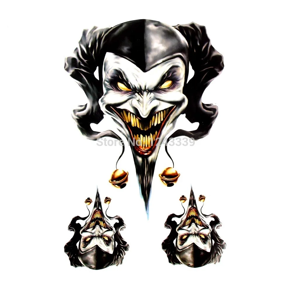 Motorcycle and Car Hoods Trunk Thriller Rear Window Decal Evil Clown ...