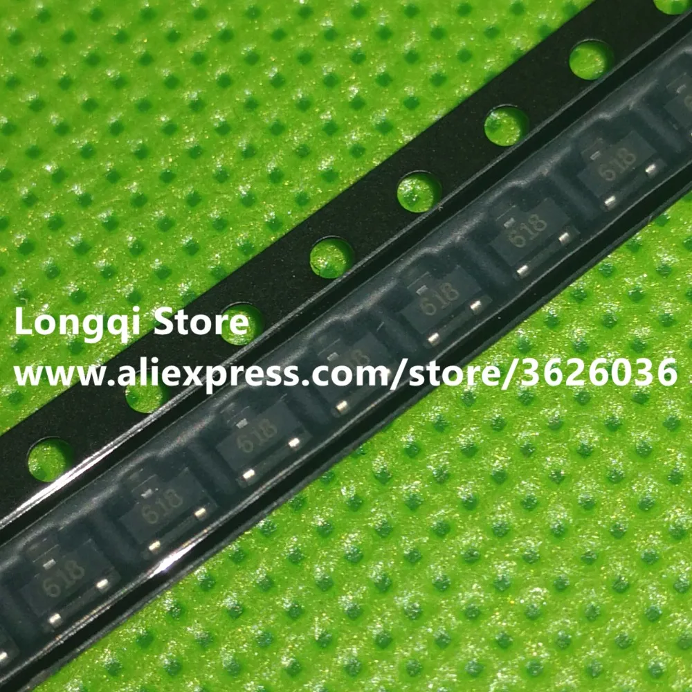 50pcs Fmmt618 Mark 618 Sot23 Sot-23 Npn Silicon Power (switching ...