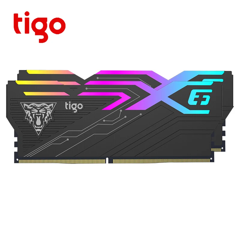 Tigo RAM LED Light PC Gaming Memory 16GB DDR4 3200 MHz for Desktop XMP ...