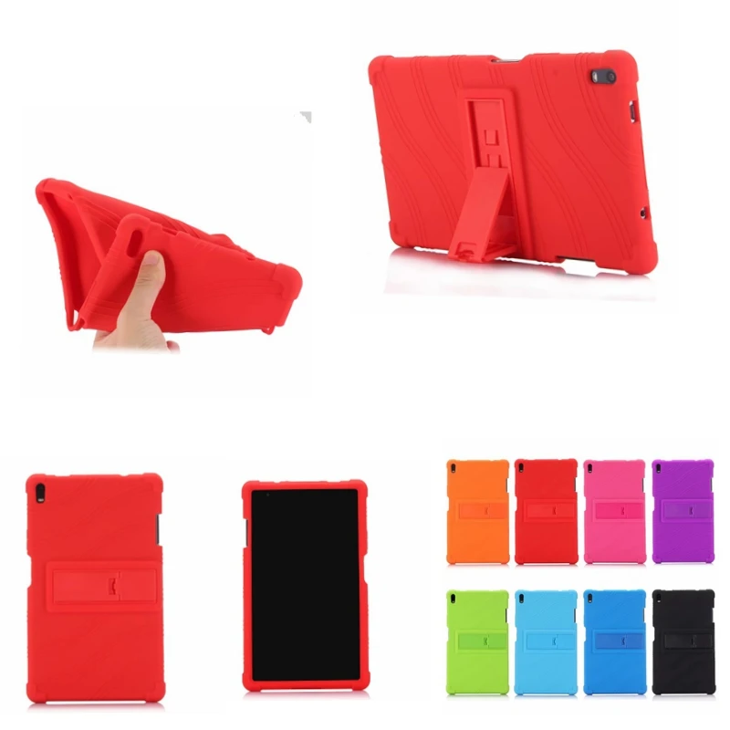 Soft Silicone Rubber Tpu Back Cover Case For Lenovo Tab 4 8 Plus Tb