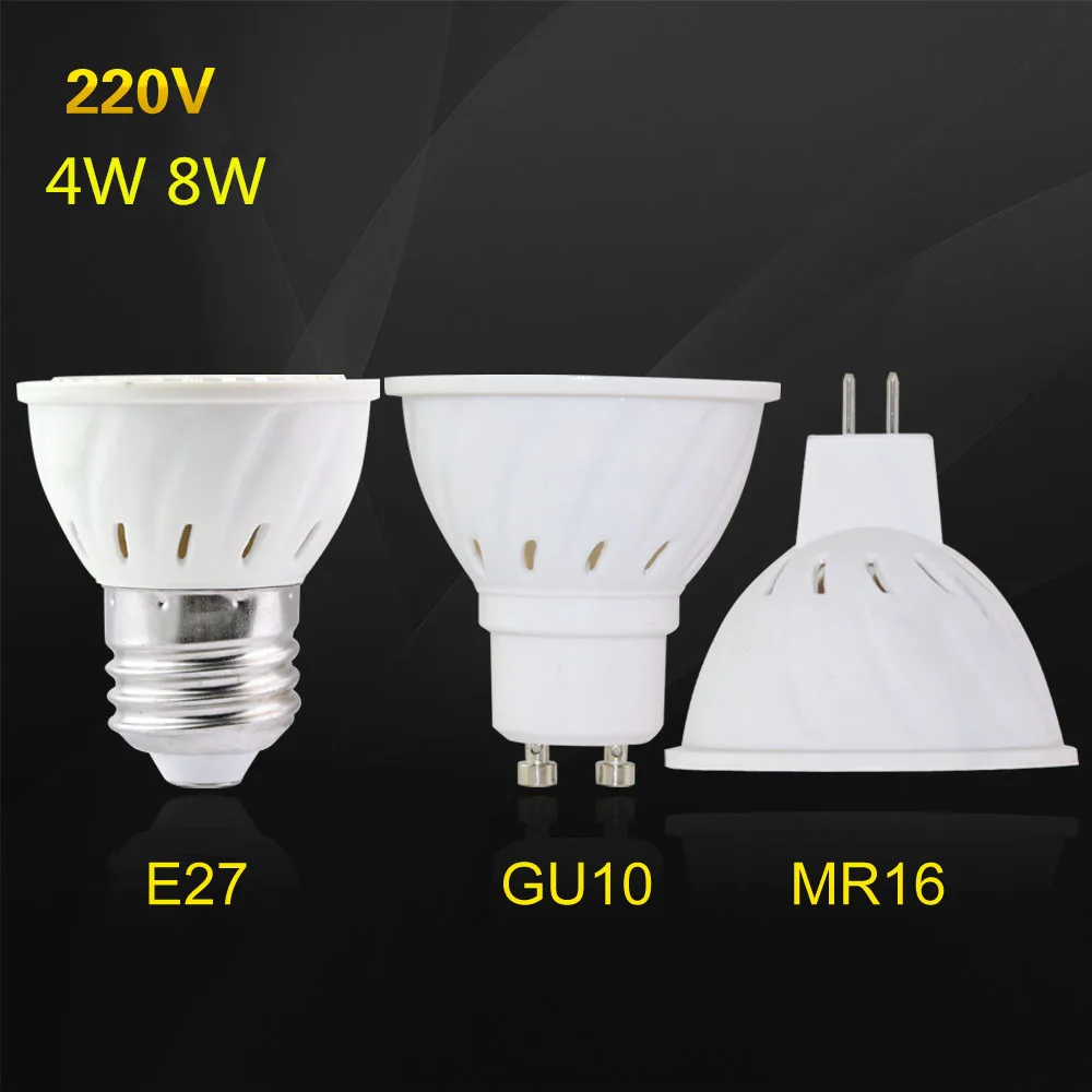 Led Light Bulbs 2835 Smd Led E27 Mr16 Gu10 Spotlight 200v 220v 230v