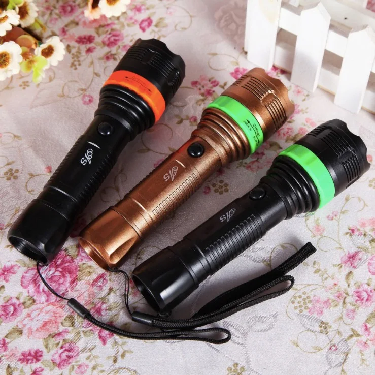 Super Bright Police LED Flashlight Flash Light Lamp Torch with Clip ...