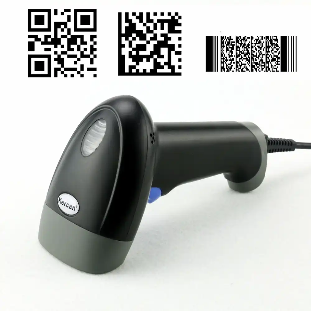 Kercan CCD Wired USB 2D/QR/PDF417/Data Matrix Barcode Scanner CCD Bar ...