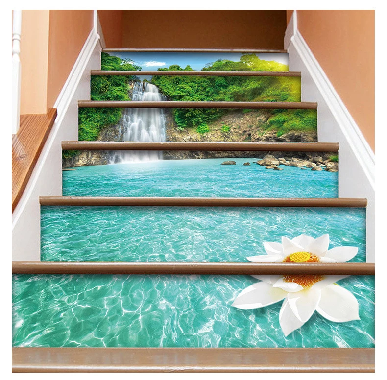 Home stairs scenery self adhesive stickers, close to nature, Item No ...