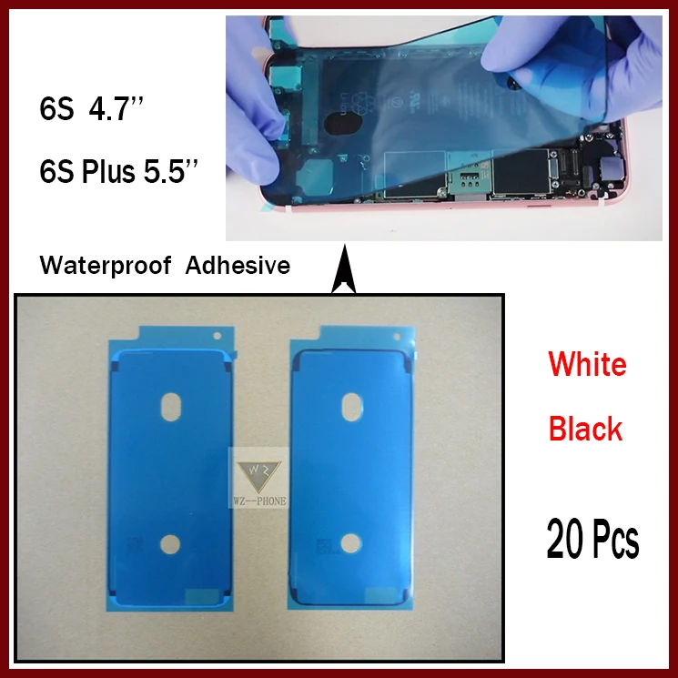 20Pcs/lot Adhesive sticker for iPhone 6S 4.7''/6S Plus 5.5'' Front ...