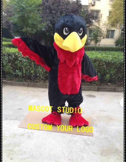 Red Hawk Mascot Costume