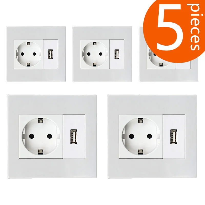 Aliexpress.com : Buy 5 pieces 86 type European German standard double ...