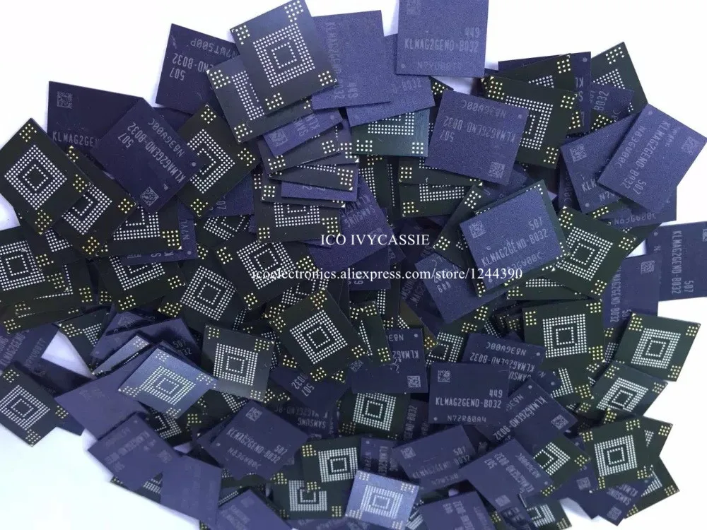 KLMAG2GEND B032 32G eMMC Memory Nand Flash IC BGA Chip Used 100% Tested ...