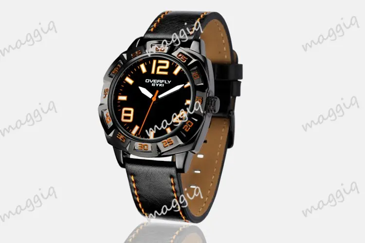 EYKI NEW Fashion Luminous Men Wristwatch quartz watch leather strap ...