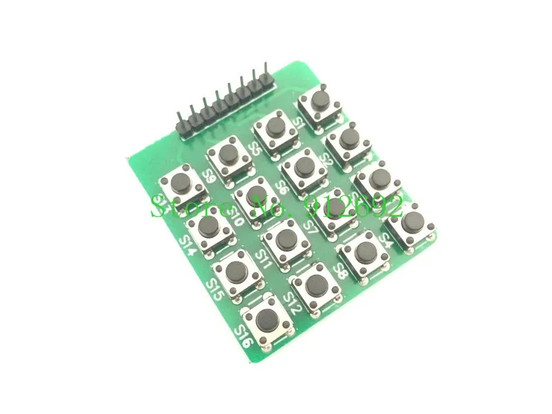 Free Shipping Mcu Extension 4 X 4 16 Key Matrix Keyboard Module For Arduino 4 4 Matrix Keyboard