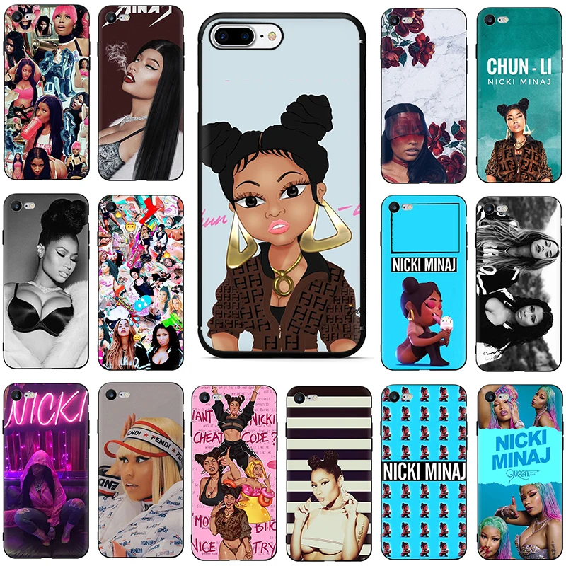 Nicki Minaj Case For Iphone 7 6 6s Soft Tpu Silicone Phone Cover Case For Iphone 6 6s 7 8 Plus X
