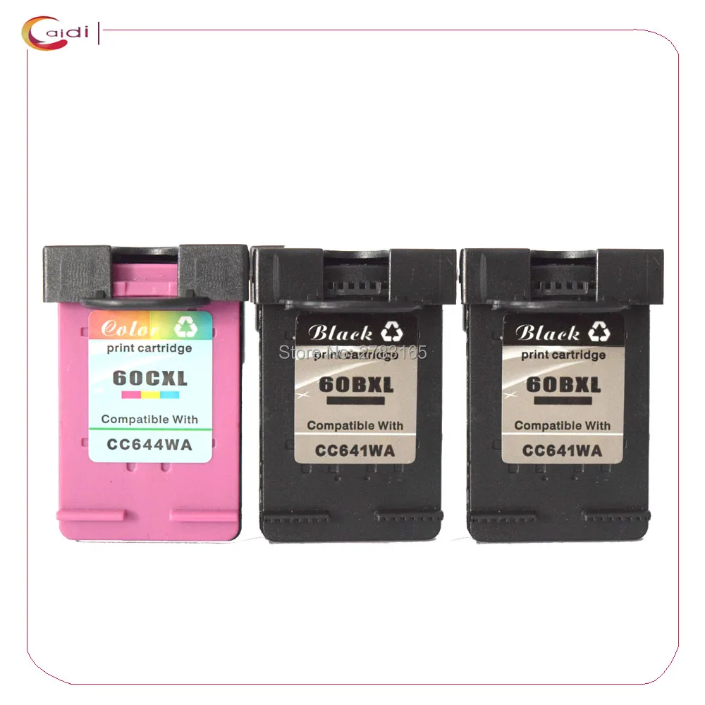 3Pack Remanufaturados HP60XL 60XL 60 F4440 F4480 F4435 4500 F4580 ...