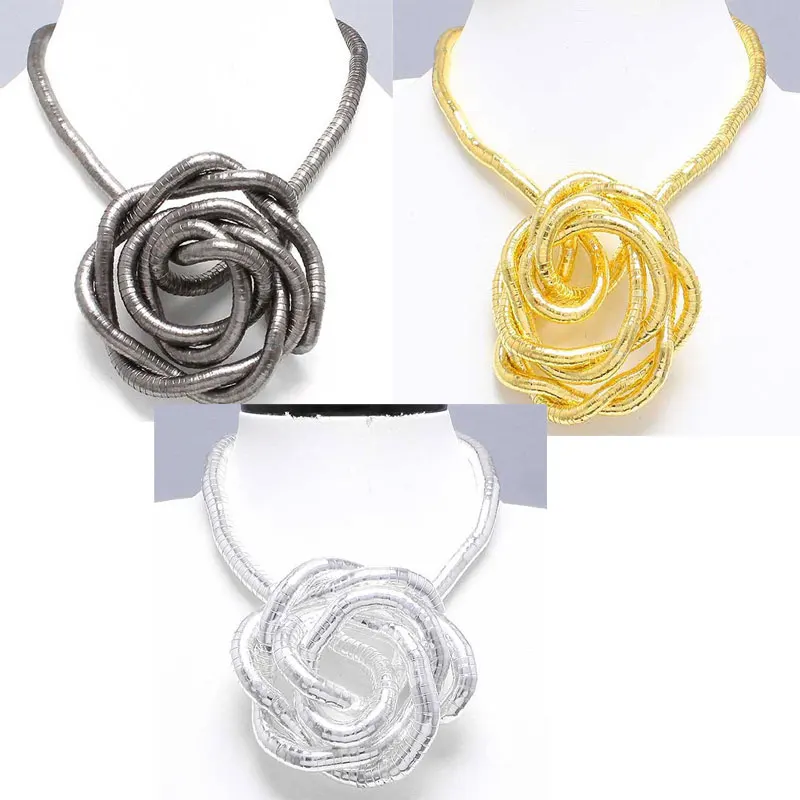 Manufacture 8mm 90cm Gold Silver Gun Black Plated Iron Bendable ...