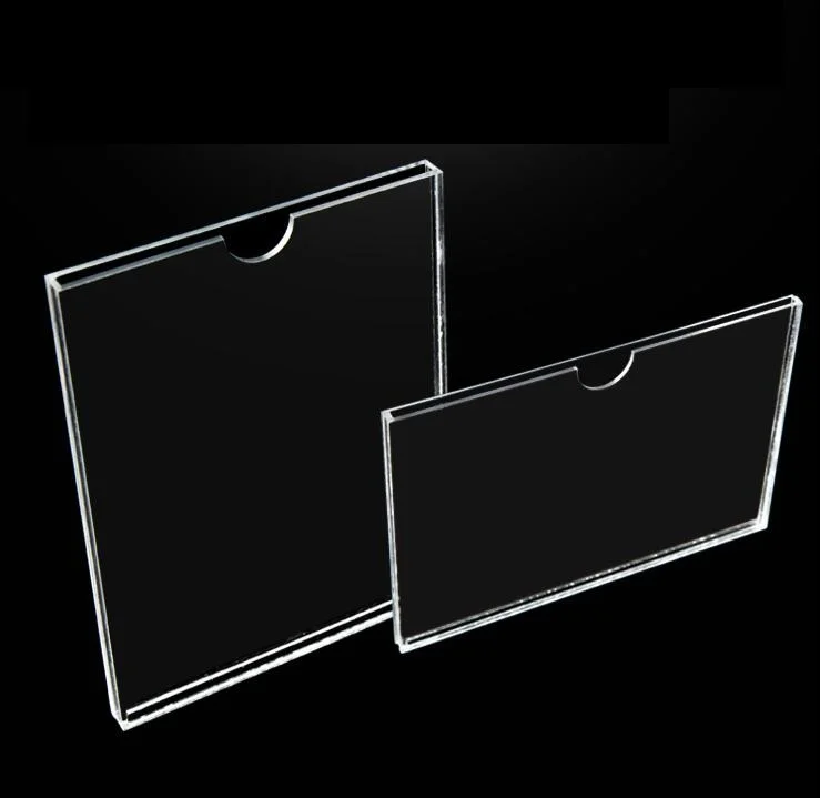 89x127mm Small Double acrylic slot transparent photo frame slot ...