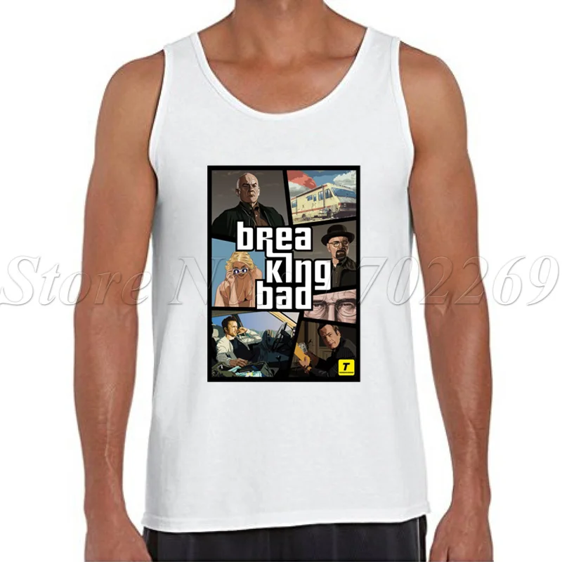 New Arrivals Breaking Bad Gta V Men tank tops fashion o neck casual ...