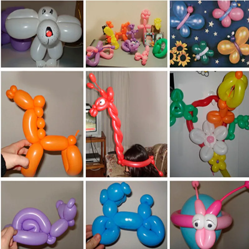 200pcs Latex 260Q Magic Balloons Twisty Modeling Balloons Wedding ...