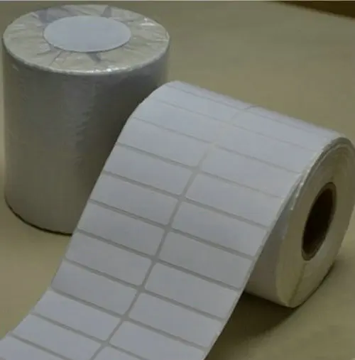 Glossy White PET Label Sticker 40mm x 10mm 10000 Pieces 2 Rows ...