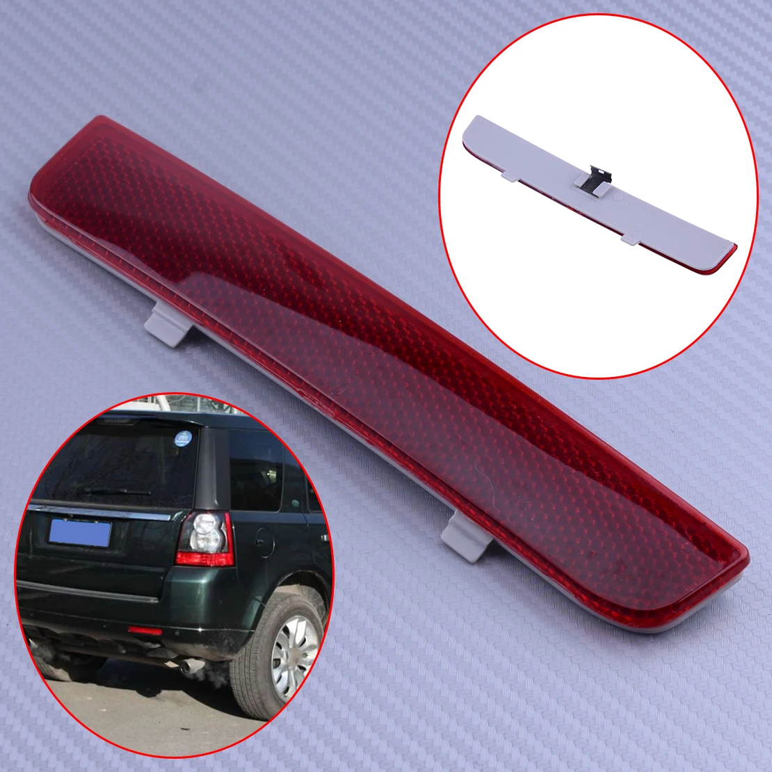 CITALL LR006348 Right Rear Car Bumper Red Reflector For Land Rover LR2 ...