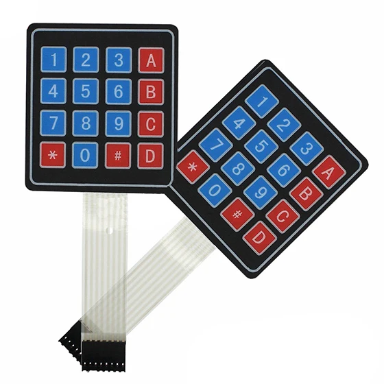 2PC 4x4 Matrix Array 16 Key Membrane Switch Keypad Keyboard for Arduino ...