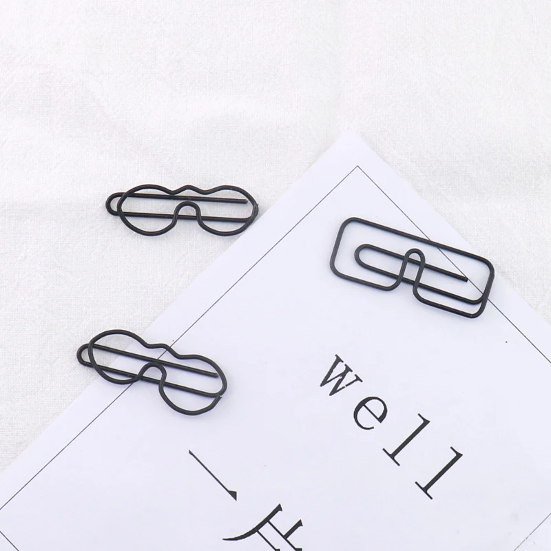 TUTU (Price/20 Clips) Officeship Glasses Shaped Paper Clips Funny ...