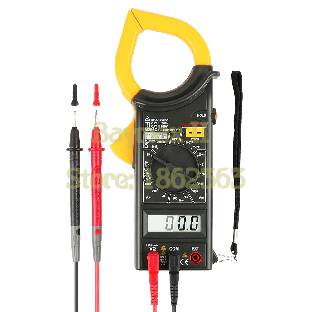 Mastech MS266C 2000 cuentas 1000A AC abrazadera Digital multímetro AC ...