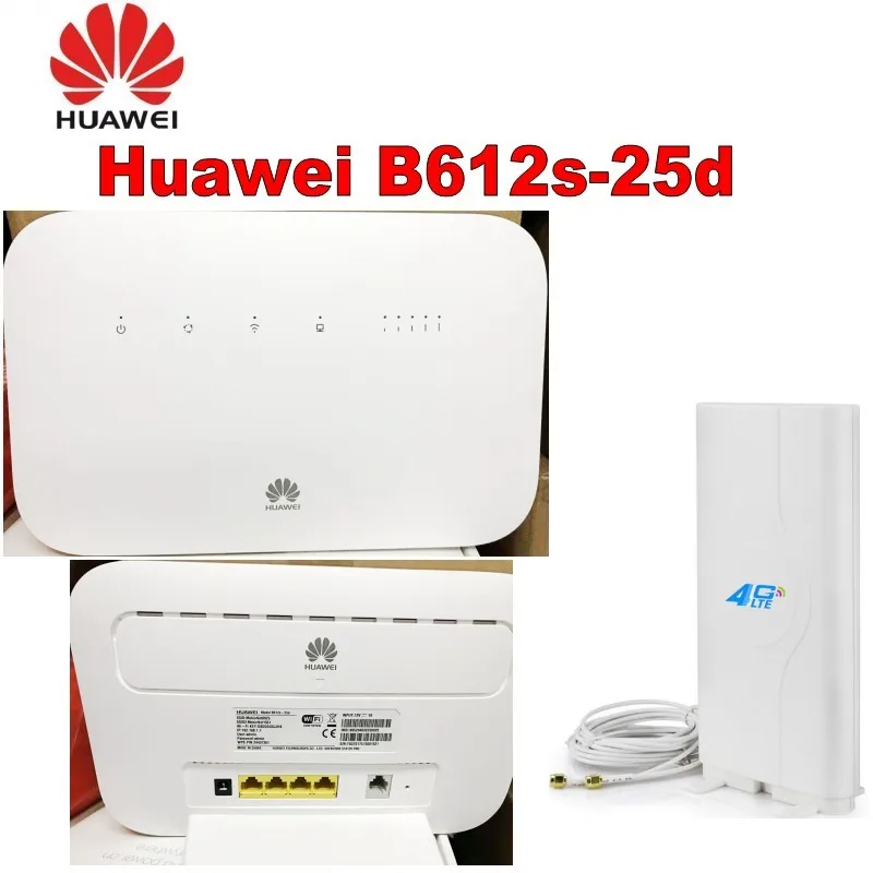 Huawei router inalámbrico B612 B612s 25d con antena 4G, LTE, Cat.6 ...