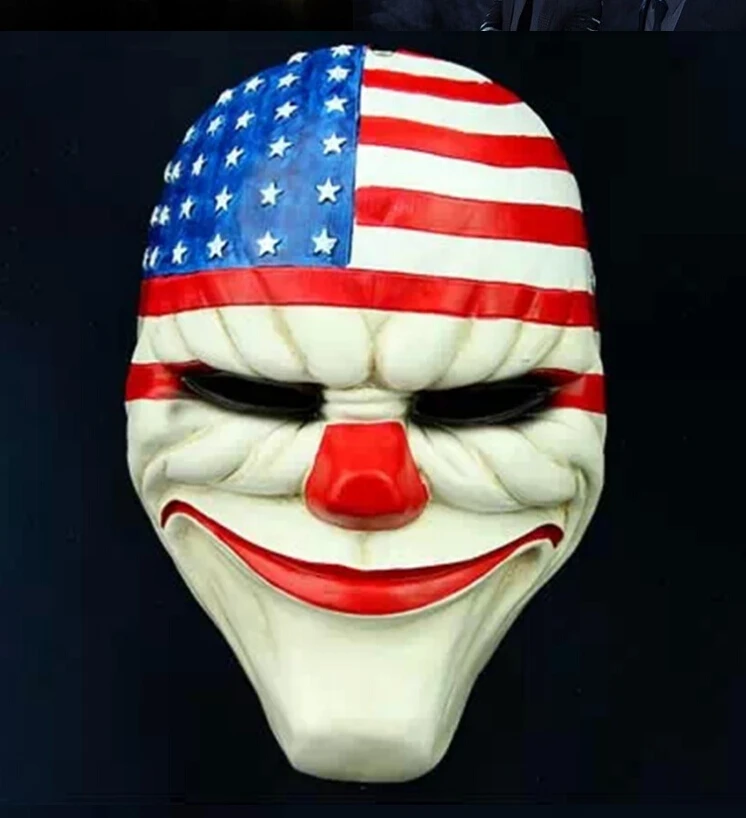 Payday 2 The Heist: Payday cosplay party Dallas American Flag Mask for ...