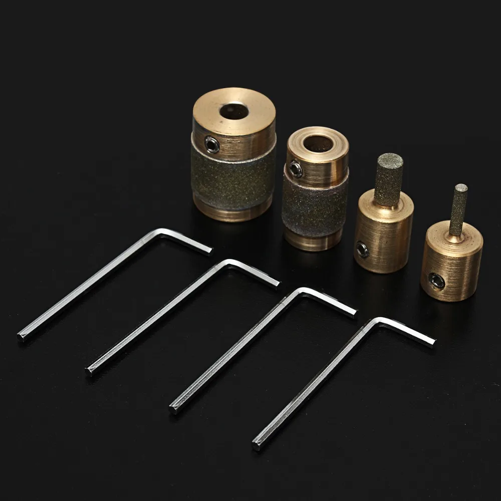 4 Standard Brass Grit Grinding Bits 1" 3/4" 1/8" 1/4" For Inland ...