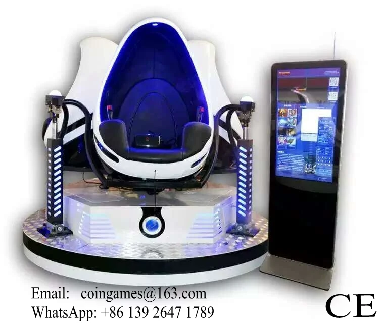 360 Degree Rotation Interactive Virtual Reality Equipment 3 Seats Egg ...