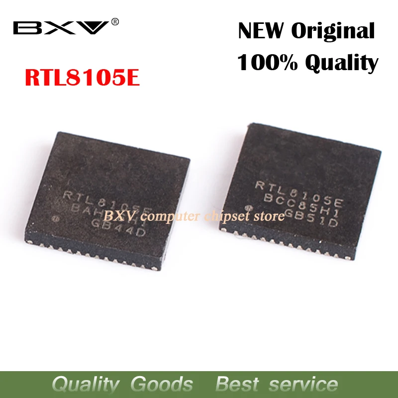 10 pces rtl8105e QFN 48 chip de placa de rede novo chip portátil original frete grátis|chip card ...