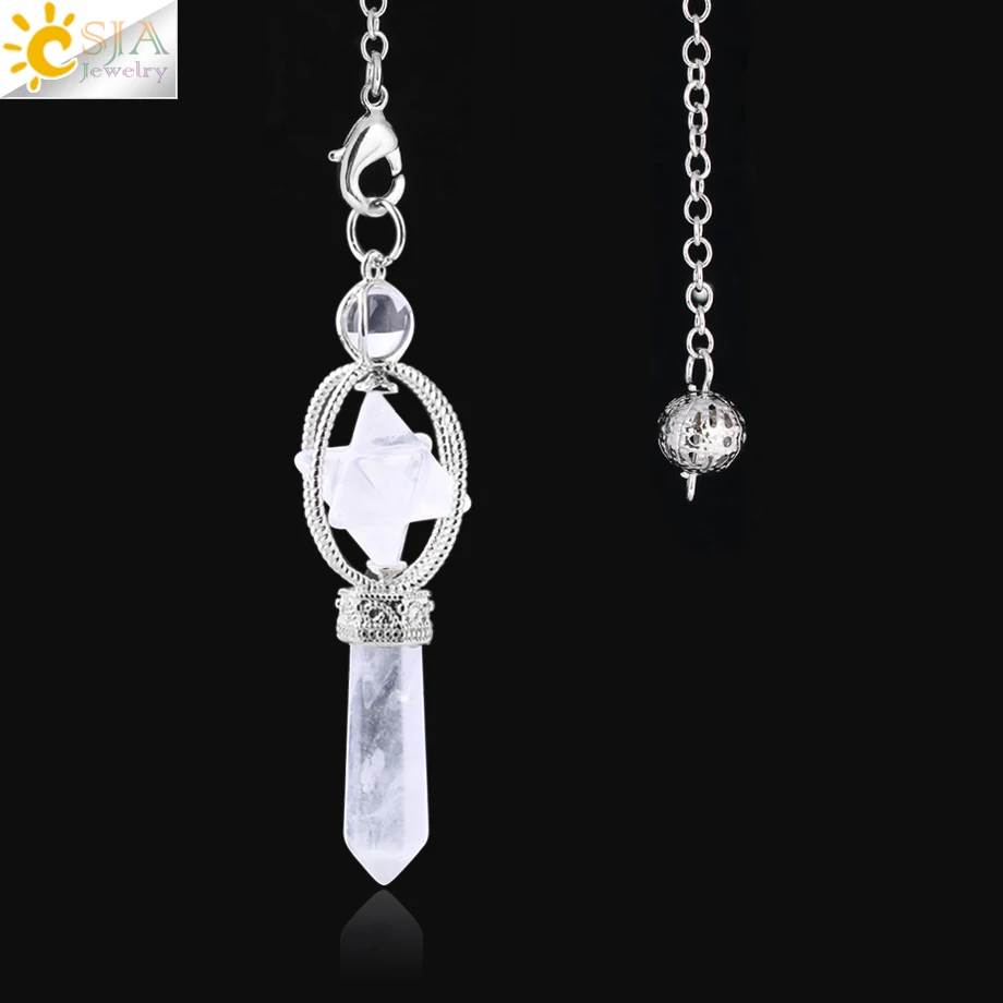 Pendulum Quartz Natural Stone Crystal Pink Reiki Healing - SHOP THE NATION