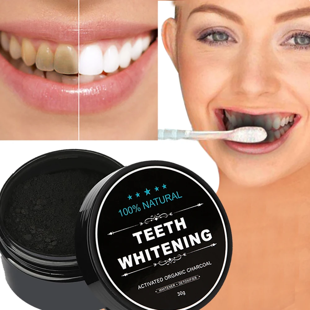 30g Tooth Whitening Powder Activated Bamboo Charcoal Toothpaste Tartar ... 30g Tooth Whitening Powder Activated Bamboo Charcoal Toothpaste Tartar ...