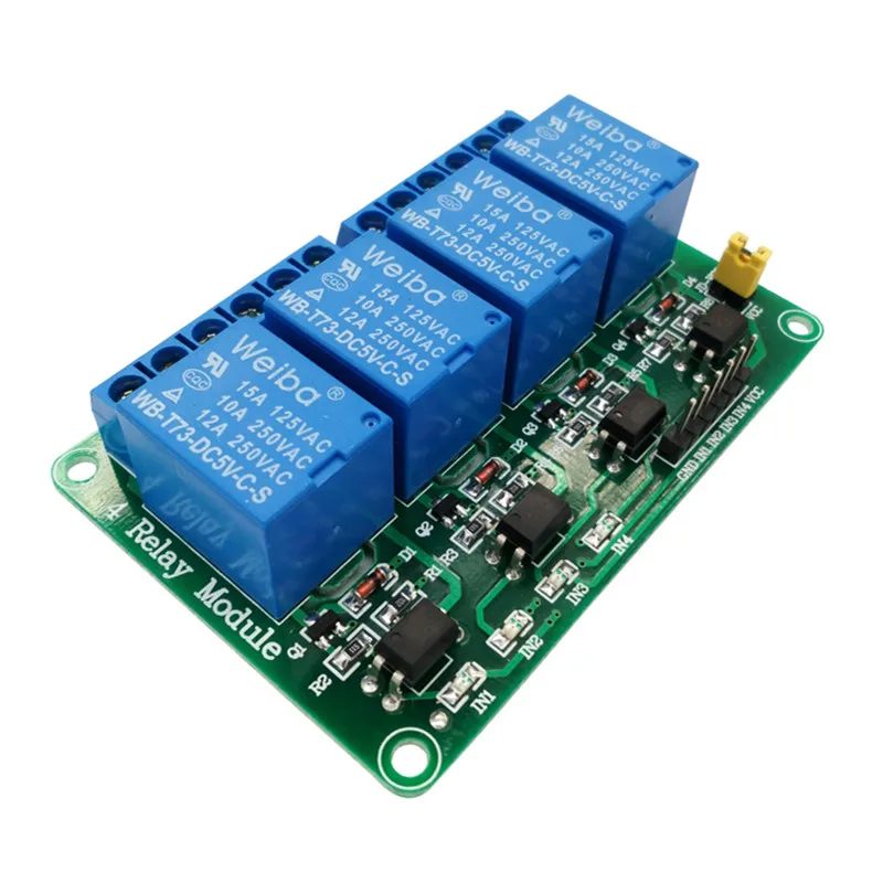 4 channel relay module low level trigger relay control panel with ...