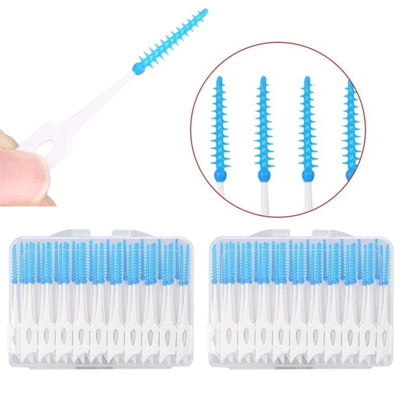 Brush Toothpick Teeth | Gum Dental Toothpicks Floss - 40pcs Gum ...
