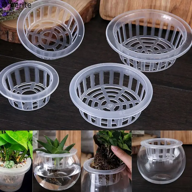 5pcs Plastic Mesh Pots Net Cloning Basket Hydroponic Aquarium Insert ...