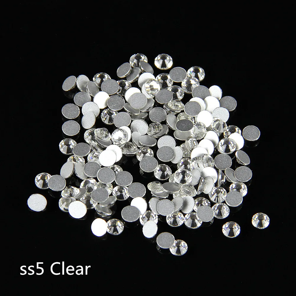 small size flat back rhinestone DIY SS5,1.7MM,CRYSTAL COLOR,1440PCS/BAG ...