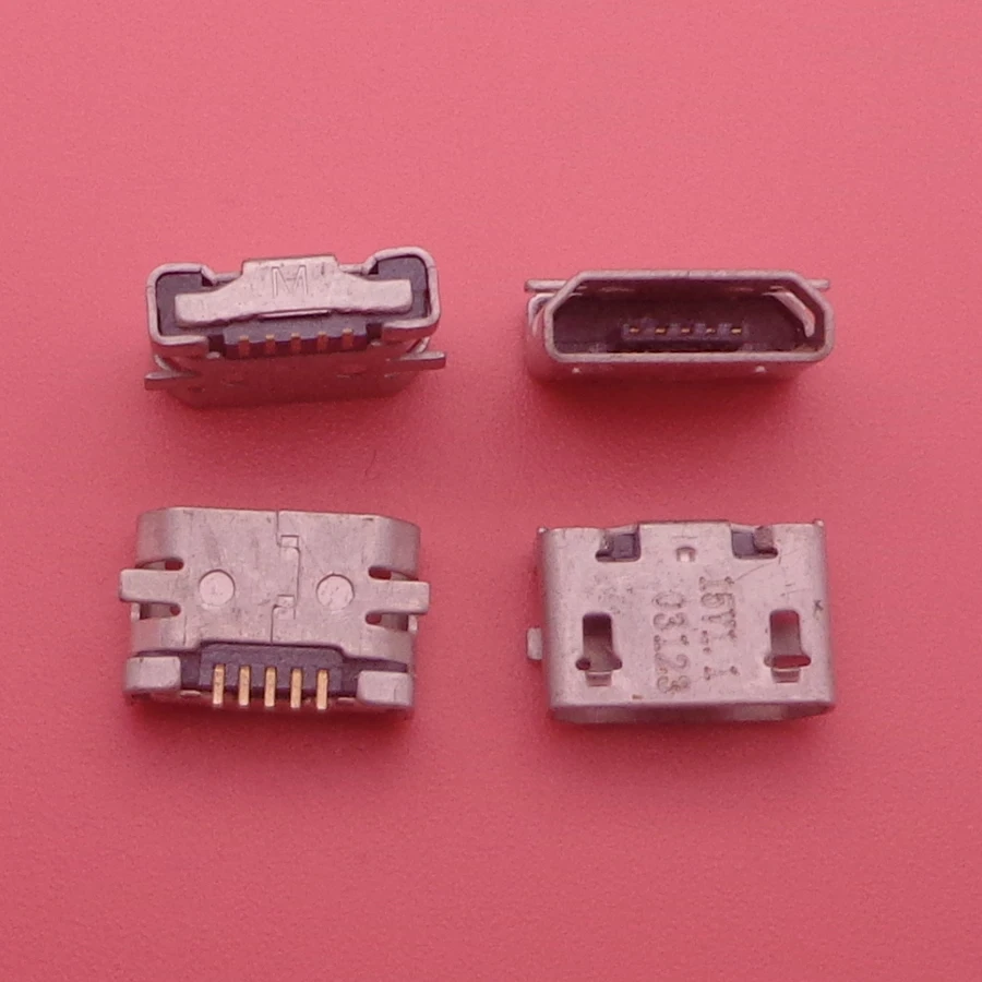 50pcs-500pcs charge connector micro usb jack socket charging port for ...
