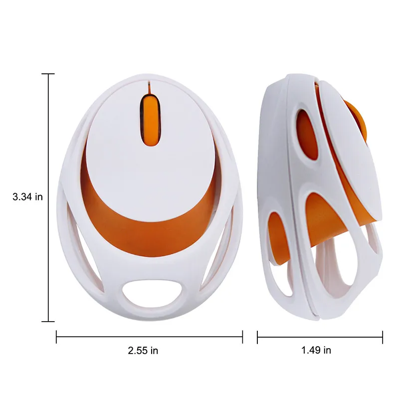 Original Wireless Mouse Cute Mice USB Charging Egg Cartoon Mouse Button ...
