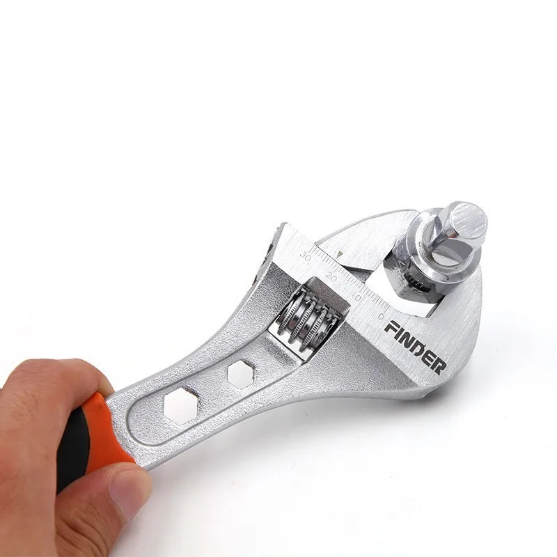 FINDER 6/8/10/12 Inch Adjustable Spanner Universal Bionic Wrench Hand ...
