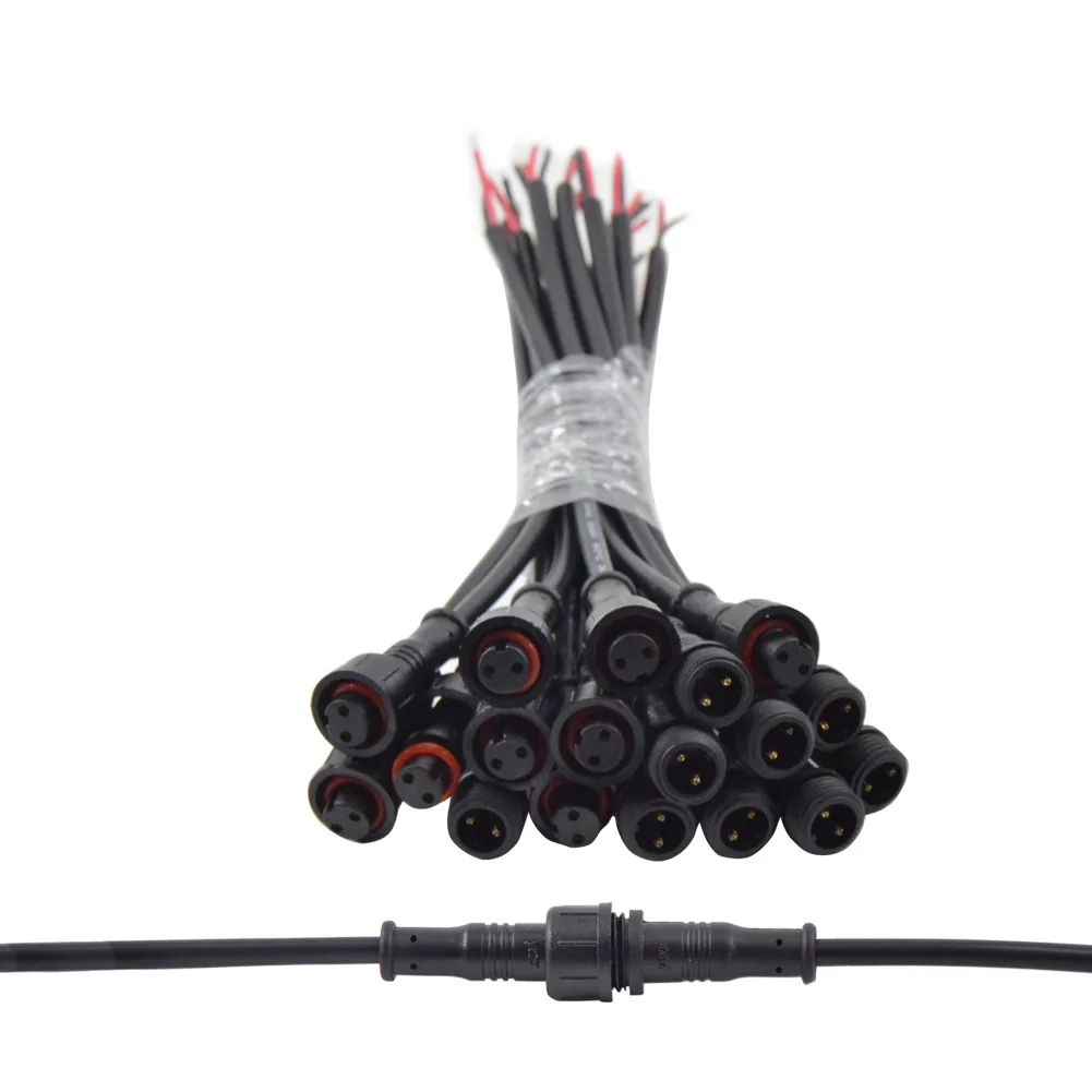 LED waterproof connector trumpet male and female waterproof connector 2 ...