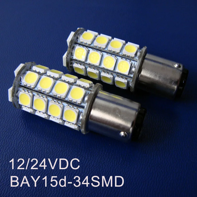 คุณภาพสูง 12V/24VDC 6W BAY15d BAZ15d PY21/5W P21/5W 1157 รถบรรทุก LED ...